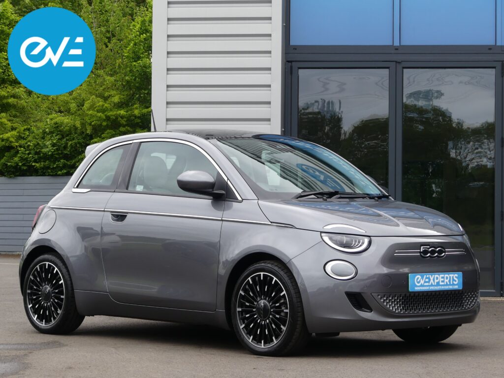 2021 Fiat 500e La Prima in Grey For Sale | EV Experts